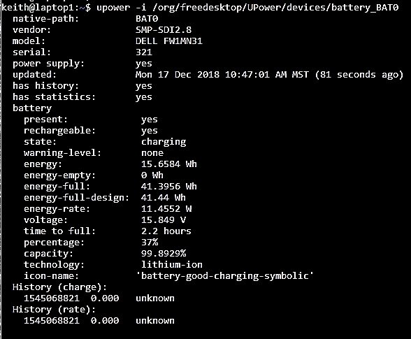 How To Check Laptop Battery Using Upower Php Coder Usa